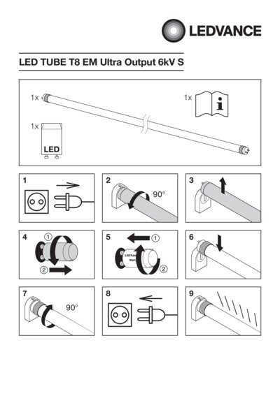 LED TUBE T8 EM ULTRA OUTPUT 6 kV S