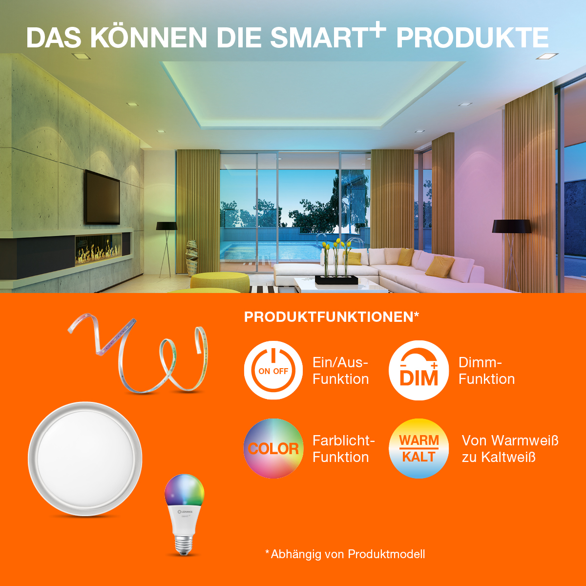 SMART+ ZIGBEE Multicolor Spot PAR16 28 4.9W GU10 | SMART+ ZIGBEE Spot ...